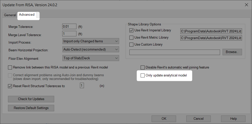 RISA | What’s New with the RISA-Revit Link v24.0.2?